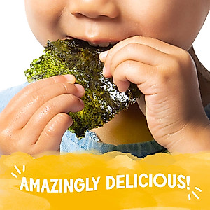 gimMe - Toasted Sesame - 12 Count Sharing Size - Organic Roasted Seaweed Sheets - Keto, Vegan, Gluten Free - Great Source of Iodine & Omega 3’s - Healthy On-The-Go Snack for Kids & Adults