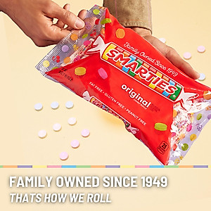 Smarties Double Lollies | Gluten Free, Peanut ,Fat Free Assorted Fruity Flavors, Low Calorie Perfect for Birthdays, Parties Made by US Candy Company Since 1949 - 1 Pound 55 Count Lollipops