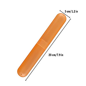 Travel Toothbrush Case,Portable Plastic Toothbrush Box Mixed Color Toothbrush Travel Holder Case Storage Cover(7 Pack)