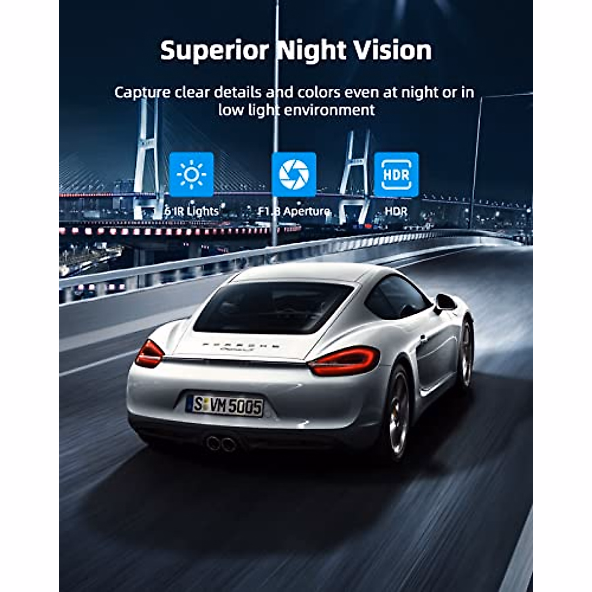 Dash Cam Front, Dash Cam with 32GB SD Card, Kussla 1080P Dash Camera for Cars, Super Night Vision Dashcams for Cars, 170° Wide Angle Dashcam, 3'' IPS Screen, Loop Recording, WDR, G-Sensor