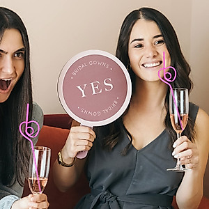 12 Pcs Reusable Bride Straws Heart Shape, Bachelorette Party Supplies Wedding Engagement Bridal Shower Party Decorations, Gifts for Bride, 11 Pcs Straws for Bachelorette & 1 Pcs Bride Straw