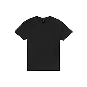 Fruit of the Loom Men's Tall Eversoft Cotton Short Sleeve T Shirts, Breathable & Moisture Wicking with Odor Control, Black Ink, XX-Large Big
