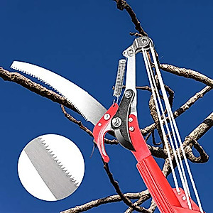 Hilitand Tree Trimmer,4 Wheels Sharp Garden Pruning Shear Tree Trimmer Clipper Trimming Tool,(Rod not Included),Safe and Durable