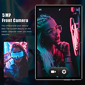 High Configuration 3+64G All Netcom 10.1-inch Android Tablet Computer 10 Core IPS High-Definition Ultra-Thin WiFi Bluetooth Voice Call Game Office 4G Tablet,Gift for Friends