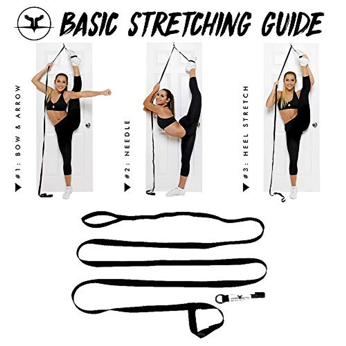 STUNT STAND® Door Flexibility & Stretching Leg Strap - Great for Cheer, Dance, Gymnastics or ANY Sport! FREE How-To-Use Links Included …