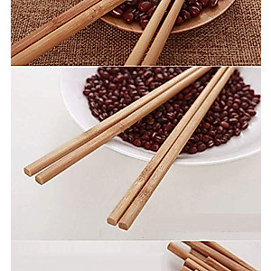 Bamboo Chopsticks Reusable Dishwasher Safe Natural Chinese Health Wooden Bamboo Chopsticks,Long 10 Pairs Sets for Restaurant Home Use Premium Material
