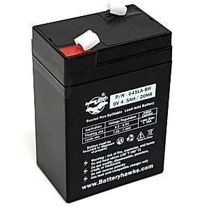 (3 Pack) ELB-0604 Battery ELB0604 SLA Sealed Lead Acid 6V4.5AH for Exit Sign Emergency Light 6V 4.5AH Battery UB645 SLA0905 AH 4.0 AMP Hour 120255