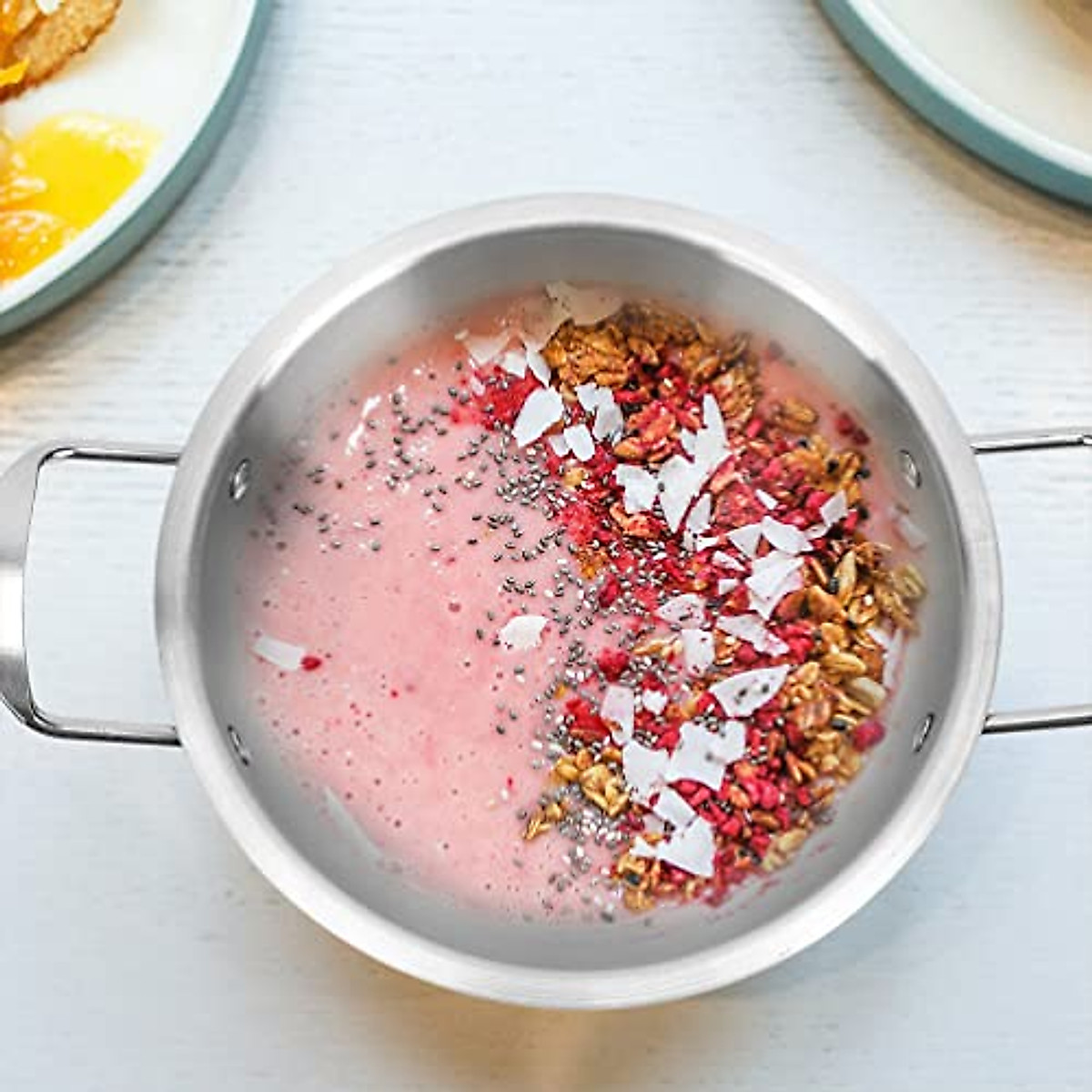 YARNOW Camping Stove Pots Korean Ramen Cooking Pot with Lid Hot Pot Traditional Hot Pot Fast Heating for Kitchen Cookware 2800ml Korean Movies Camping Cookware