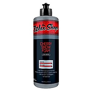 the Wax Shop 50961 Cherry Snow Foam Car Wash Detergent-16oz, 16. Fluid_Ounces