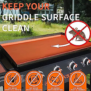 Silicone Griddle Mat for Blackstone 22 Inch Griddle, Heavy Duty Food Grade Silicone Grill Cover,Protect Griddle from Rodents, Insects, Debris, and Rust, Premium Silicone Griddle Mat Cover