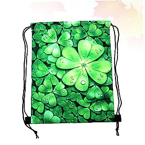 SHERCHPRY 3pcs drawstring backpack sport backpack Patricks Day Drawstring bag St Patrick Day sack party favor shopping bag printed travel bag storage bag tighten up sports bag party supplies