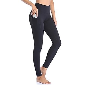 Occffy Workout Leggings for Women High Waisted Gym Legging Yoga Pants Tummy Control Pantalones de Mujer Black