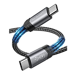 JSAUX USB4 Cable Supports 40Gbps Data Transfer/ 100W Charging/ 8K @30Hz, USB C to USB C Cable Compatible with MacBook Pro, Hub, USB-C Docking Station, and More