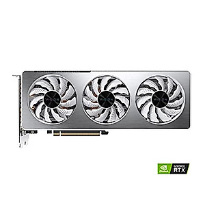 GIGABYTE GeForce RTX 3060 Ti Vision OC 8G Graphics Card, WINDFORCE 3X Cooling System, LHR, 8GB 256-bit GDDR6, GV-N306TVISION OC-8GD REV2.0 Video Card