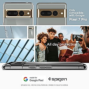 Spigen Ultra Hybrid [Anti-Yellowing Technology] Designed for Pixel 7 Pro Case (2022) - Crystal Clear