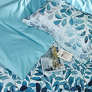 MILDLY 100% Egyptian Cotton Duvet Cover Set 3pcs Printed Bedding Set with Zipper Closure & Corner Ties - Nero (1 Duvet Cover, 2 Pillow Shams)