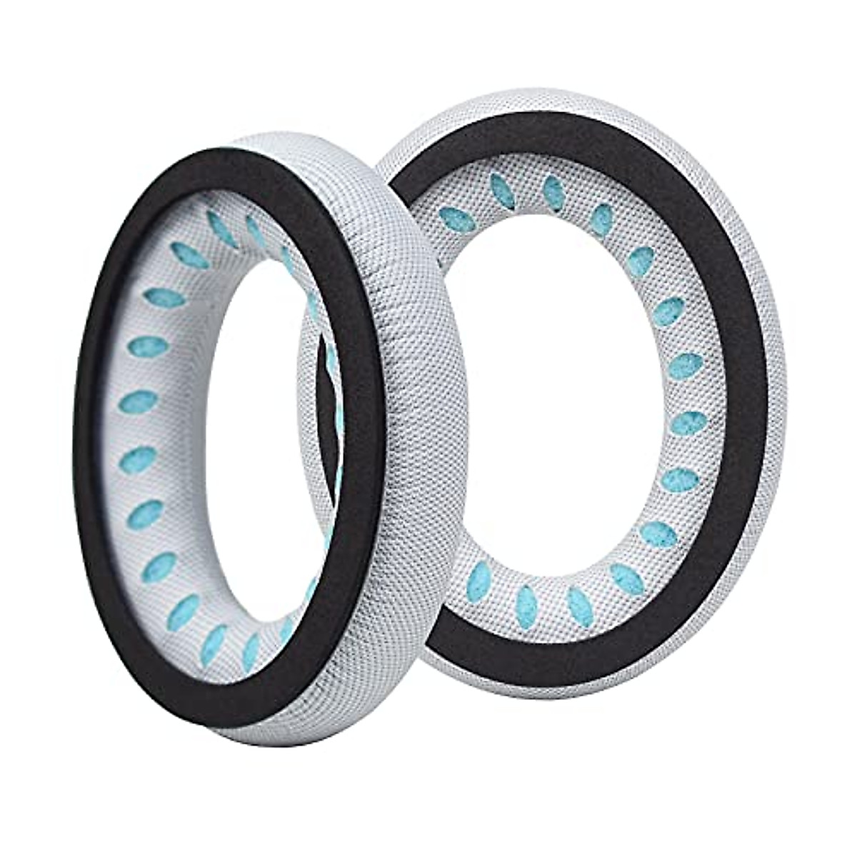 MOLGRIA QC45 Ear Pads Cushion, Replacement Scaly Figure Earpads for Bose Quiet Comfort QC45 QC 35 II QC35 QC35ii Headphones(White)