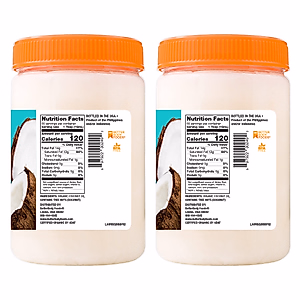 BetterBody Foods Organic, Naturally Refined Coconut Oil, 28 Fl Oz, All Purpose Oil for Cooking, Baking, Hair and Skin Care