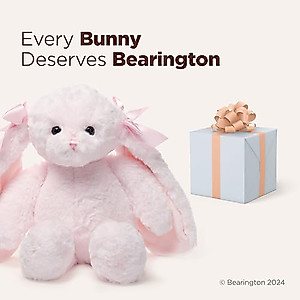 Bearington Bun Bun The Plush Easter Bunny, 14 Inch Pink Bunny Easter Stuffed Animal