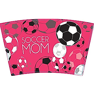 Elanze Designs Soccer Mom Stainless Steel 16 oz Travel Mug with Lid