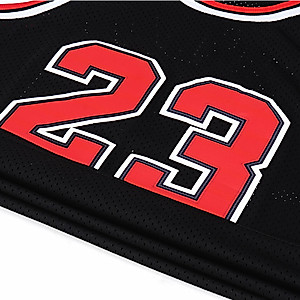 Basketball Sports Fan Jersey for Men : 90s Outfit Shirt Clothes for Men,Sports Jersey 23#. (US, Alpha, Medium, Regular, Regular, Black)