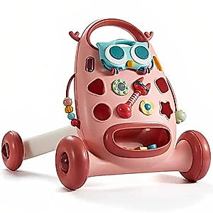 RushFo Interactive Baby Push Walker with Speed Control Features, Safe & Stable Design, Sit to Stand Walker, Best Gift for Christmas, Birthday & Special Occasion