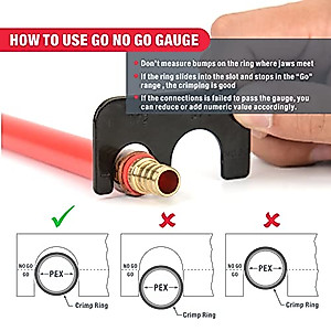 iCrimp 1/2 and 3/4-inch Combo Pex Pipe Crimping Tool for Copper Ring with Gauge meets ASTM 1807 Standard-manufactured by IWISS