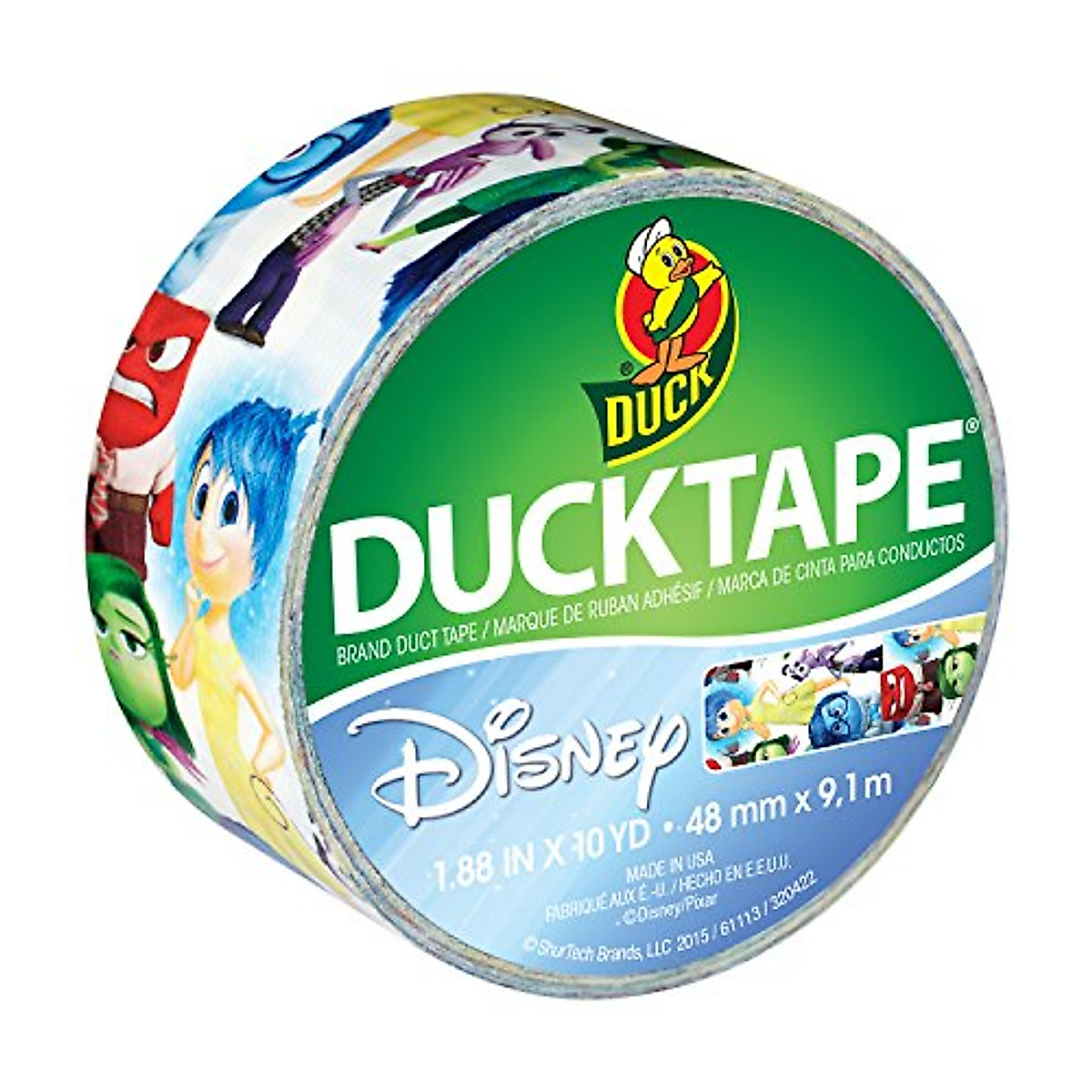 Duck Brand 284084 Licensed Duct Tape, Disney Inside Out, 1.88 Inches x 10 Yards, Single Roll