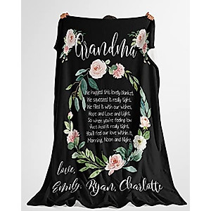 Grandma Blanket from Grandkids, Gifts for Grandma from Grandkids, Throw Blanket Grandma Birthday Gifts, Grandma Blanket Throw, Grandma Gifts from Grandkids, Christmas Grandma Gifts.