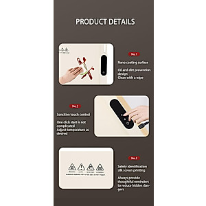 Adjustable Temperature, Foldable Food Heater, Suitable for Dining and Gatherings, Food Insulation Pads for Buffet and Family Gatherings, hot Plates for Holidays and countertops