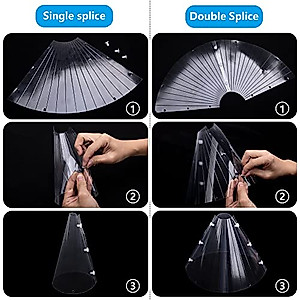 DECOHS 20 PCS Garden Cloches for Plant-Reusable Plastic Plant Bell Cover-Connectable Transparent Plant Covers for Protection Vegetables Seed from Frost Animal