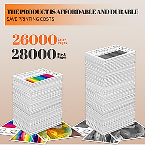 High Yield TN324 TN-324 Toner Cartridge for Konica Minolta TN324K TN324C TN324M TN324Y A8DA1h30 A8DA430 A8DA330 A8DA230 Compatible Konica Bizhub C258 C308 C368 Printers Toner Set, 4-Pack