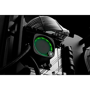 EK Nucleus AIO All-in-One Liquid CPU Cooler with EK FPT Fans, Water Cooling Computer Parts, 120mm Fan, Compatible with Latest Intel & AMD CPUs (240mm, Nucleus - CR240)