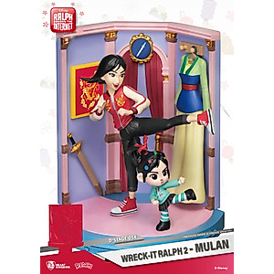 Beast Kingdom Wreck-It Ralph 2: Mulan DS-054 D-Stage Statue, Multicolor, 6 inches