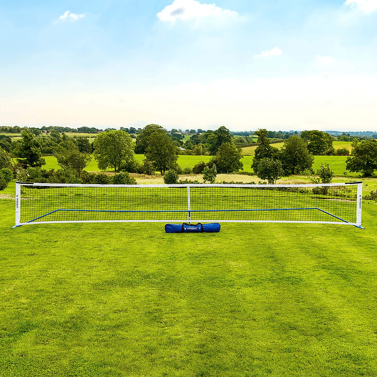 Vermont Procourt Pickleball Net & Post - 100% Portable Freestanding Net | 10ft or 22ft Net (IFP Match Regulation) | Tournament Pickleball Net | Heavy Duty Long-Lasting Net (22ft [Full Court])
