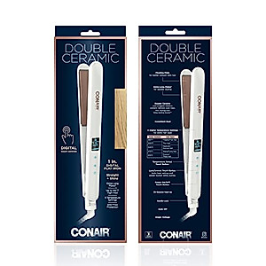 Conair Double Ceramic Flat Iron, 1-inch Digital Flat Iron