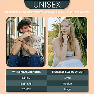 Cherry Tree Collection - Small, Medium, Large Sizes - Gemstone Beaded Bracelets For Women and Men - 8mm Round Beads (Lava - Medium)