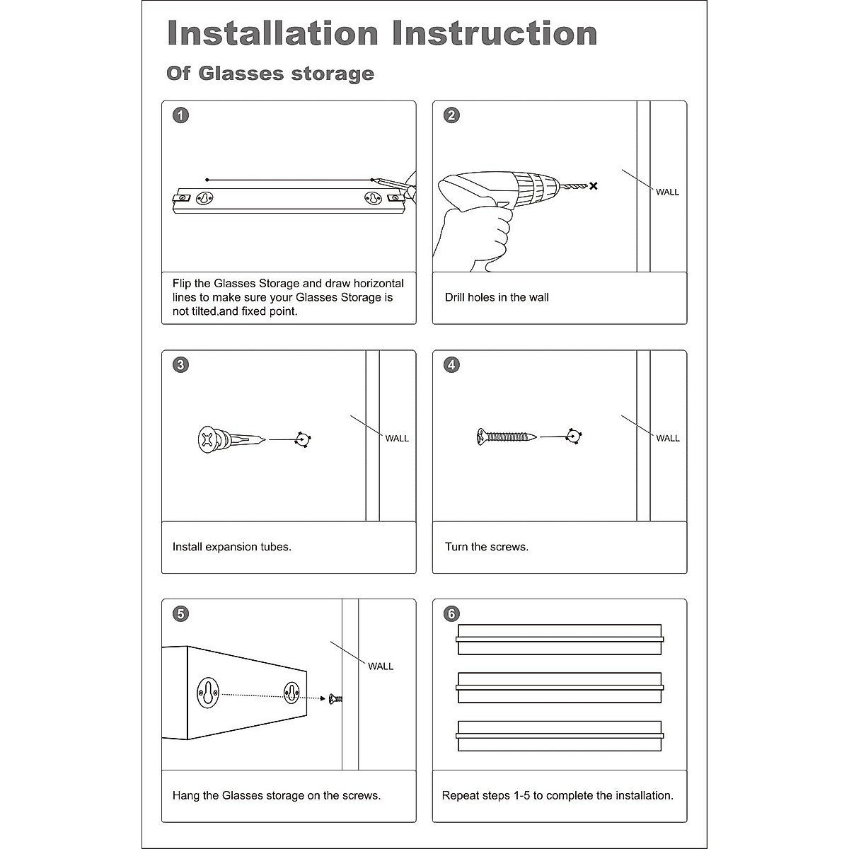 Mkono Wood Sunglasses Storage Organizer Wall Mounted Rustic Eyeglasses Display Holder Eyewear Glasses Hanging Rack for Entryway Living Room Bedroom, 3 Pack, Brown