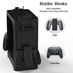 Finera Game Storage Tower for Nintendo Switch - Multifunctional Storage Bracket Disk Tower Game Card, Box Storage Stand Holder Bracket for Switch