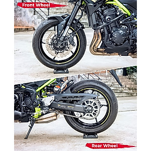 KEMIMOTO Motorcycle Wheel Cleaning Stand Portable Wheel Roller Stand Support Parking for Tire Cleaning Wheel Detailing Stand