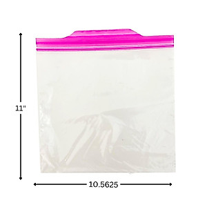 Resealable Zipper Bags - Double Zipper Reusable Food Storage Bags with EZ Open Grip Tabs Leakproof Reusable Sandwich Bags for Freezing Meat Veg Organizing Clothes 1 Gallon Bags - 35 Count