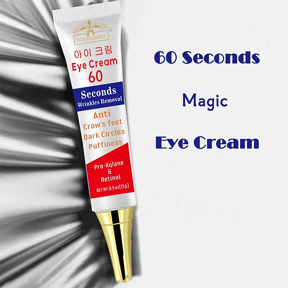 Instant eye cream with retinol, firming, anti-puffiness, wrinkles, removing dark circles, moisturizing skin (1)