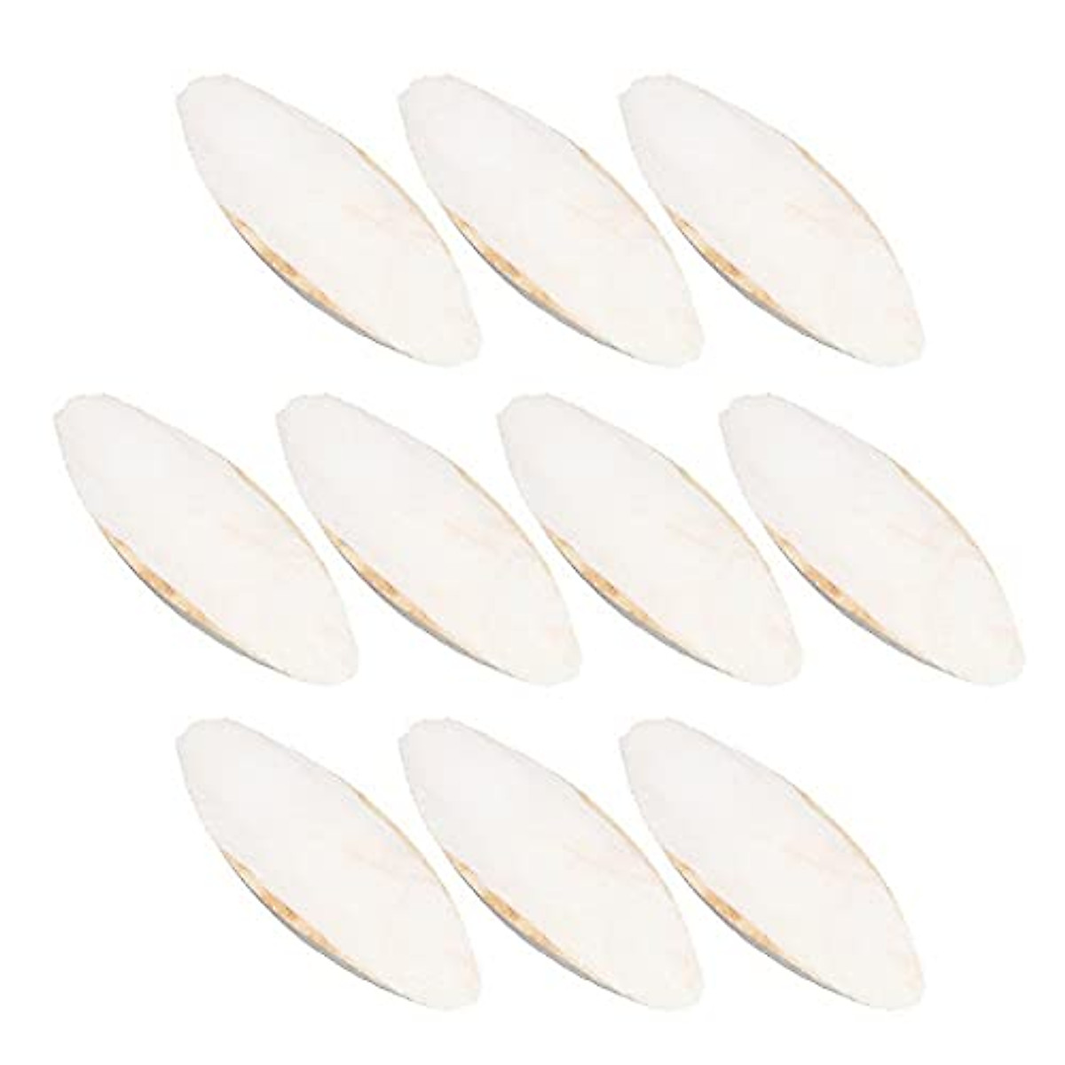 CYW 10pcs Natural Cuddle Bone 9-11cm Cuttlefish Bone Parrot Chew Toys Chewing Bird Food Calcium Pick Stone Bird Cuttlebone Toys