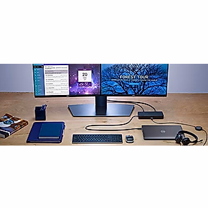 Dell WD19 130W Docking Station (with 90W Power Delivery) USB-C, HDMI, Dual DisplayPort, black