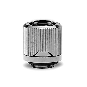 EKWB EK-Quantum Torque STC-10/13 Compression Fitting for Soft Tubing, 10/13mm (3/8" ID, 1/2" OD), Black Nickel