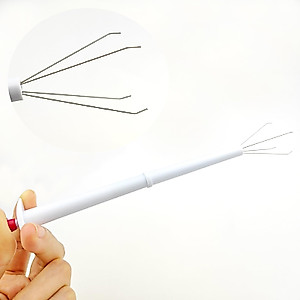 2 Pack Pickle Grabber Stainless Steel and Plastic Pickle Jar Fork Pincher Tool for Kitchen Food Olive Pepper