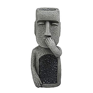 VELIHOME Outdoor Statues Decoration,Statue Path,Pathway Statues,Path Outdoor Statues,See Hear Speak No Evil Garden Easter Island Statues,Creative Garden Resin Sculpture Outdoor (C)