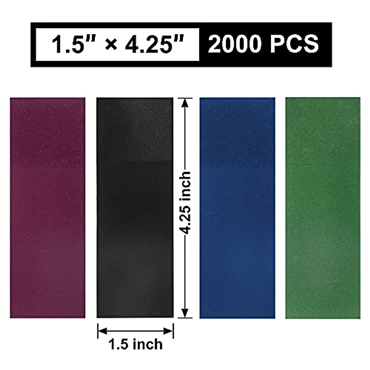 NATURALABEL Napkin Band, Paper Napkin Rings Self Adhesive 2000-Count (Assorted)