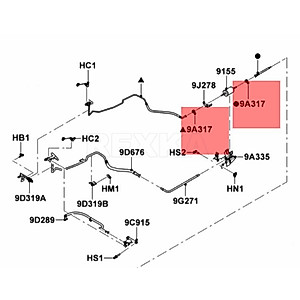 Rexka Fuel Line Retaining Clips 5/16 in.and 3/8 in. for Ford 7L3Z-9S317-A 7L3Z-9S317-B(Pack of 10)