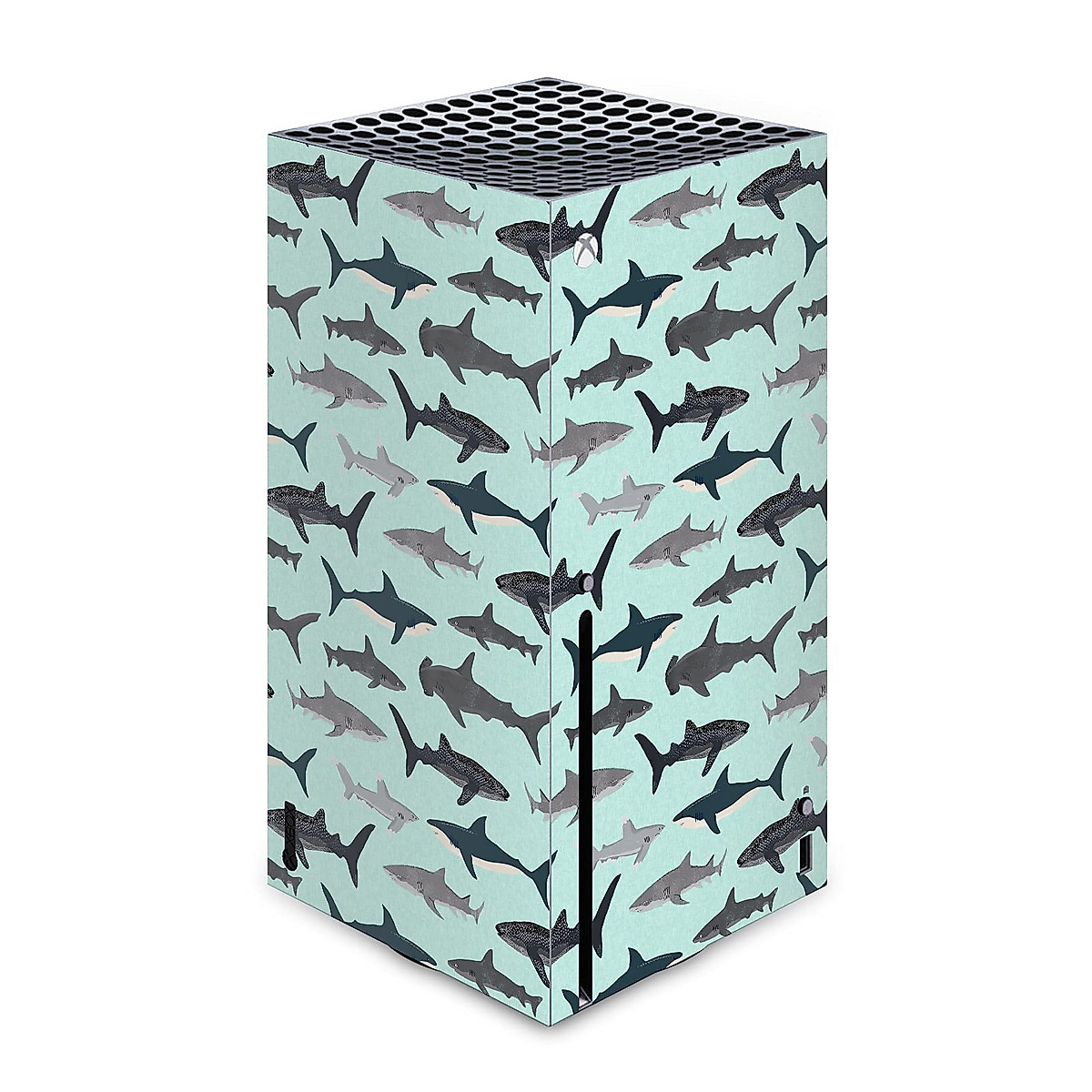 Head Case Designs Officially Licensed Andrea Lauren Design Sharks Art Mix Matte Vinyl Sticker Gaming Skin Case Cover Compatible with Xbox Series X Console
